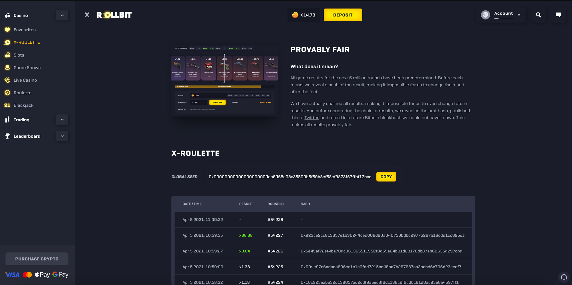 How to Play X-Roulette on Rollbit